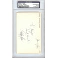 Goodwin "Goody" Rosen Autographed 3x5 Index Card Brooklyn Dodgers "To ...
