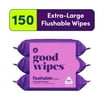 Good Wipes Soft Rose Water Wipes - Biodegradable, pH-Balanced, 60 Units ...
