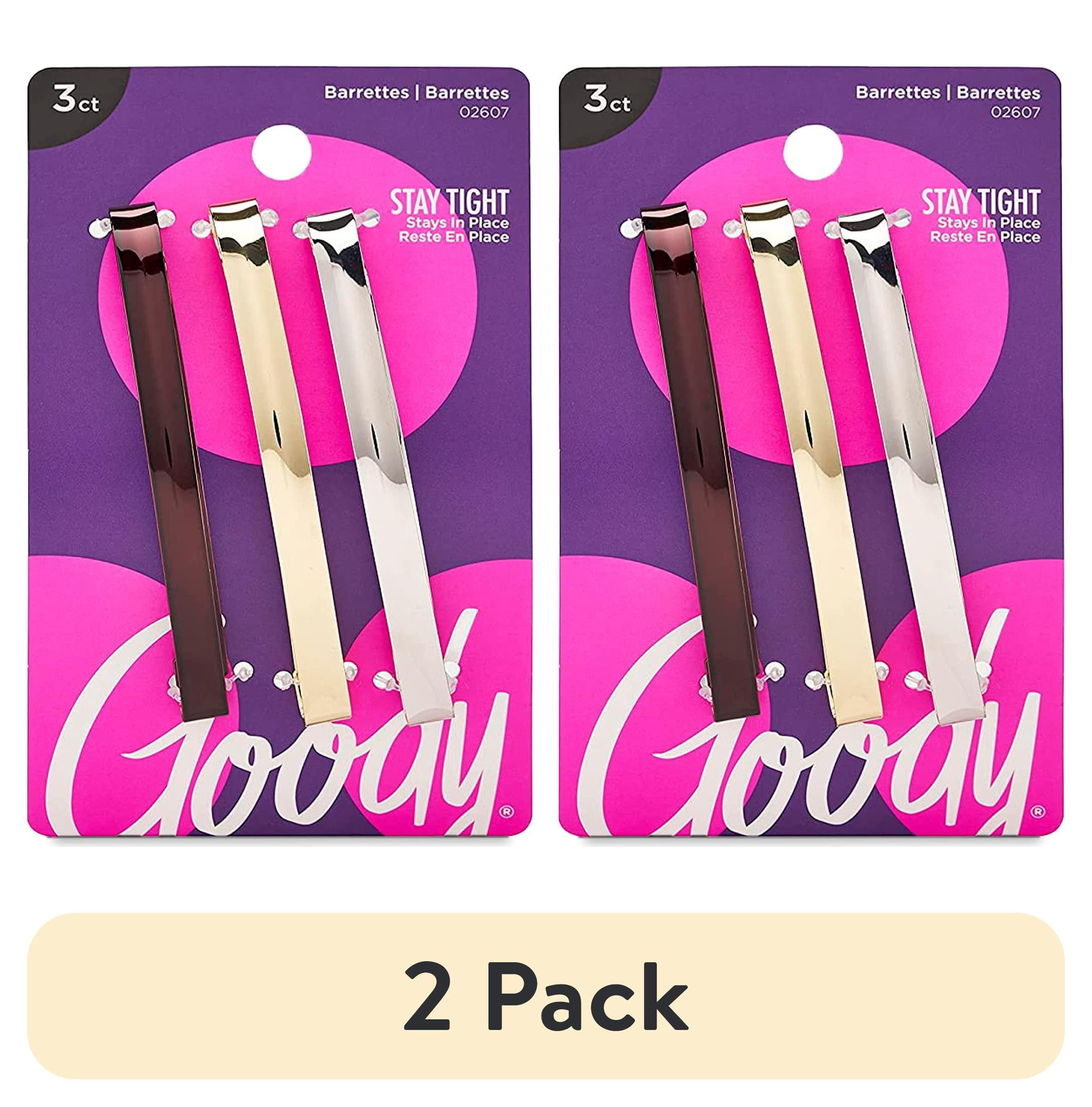 (2 pack) Goody 3' Domed Barettes - Walmart.com