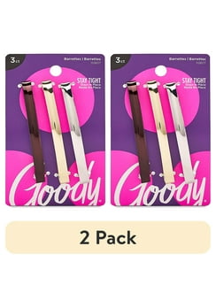 Goody Classics Hair Accessories - Stay Tight Barrette, Perfect for All ...