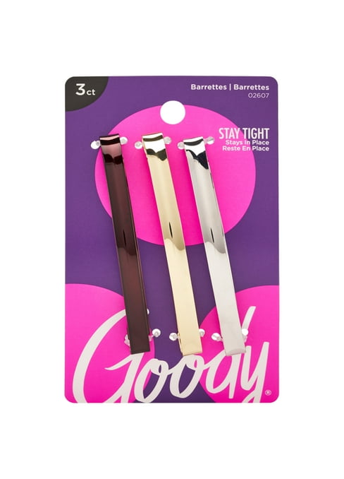 Goody Classics Hair Accessories - Stay Tight Barrette, Perfect for All ...