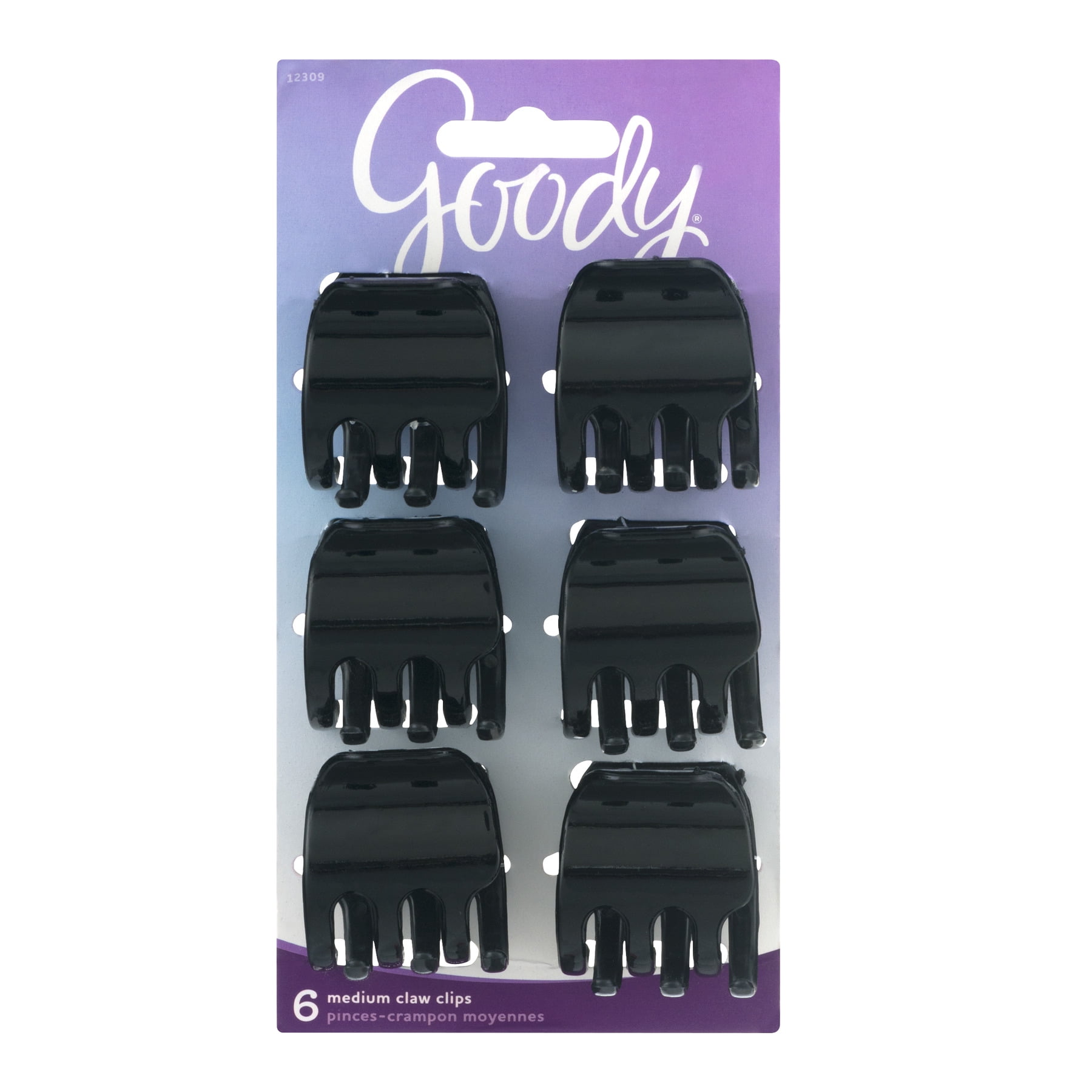 Goody Classic Claw Hair Clips Pack, 6 Count - Walmart.com