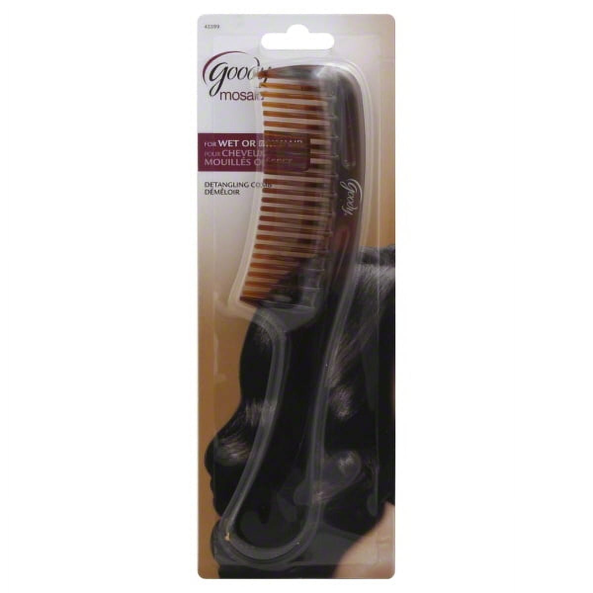 Goody Mosaic Detangler Hair Comb - 8.5" Tortoise Super Detangling ...