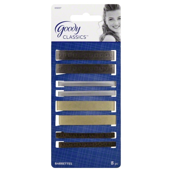 Goody Toni Barrette Clips, Assorted Gold Colors, 8 Count, Ideal for ...