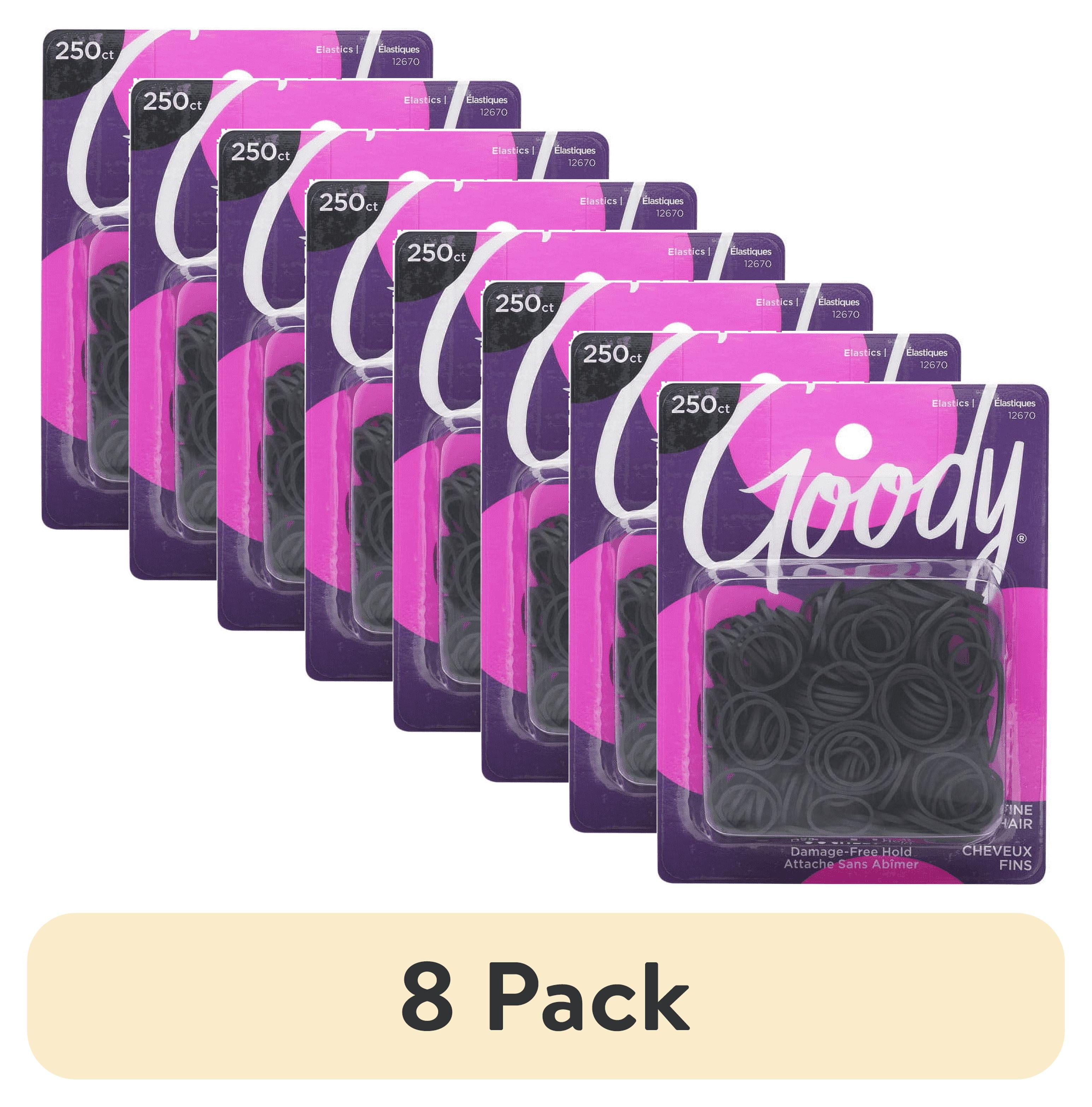(8 pack) Goody Mini Rubber Bands, Ouchless Hair Elastics, Ponytail ...
