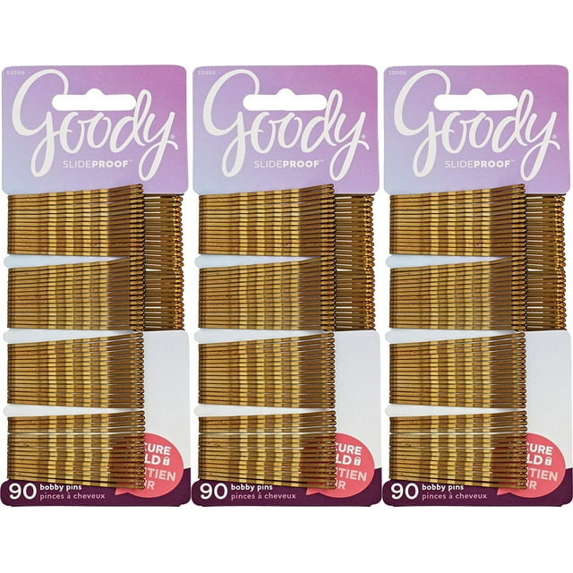 Goody Bobby Pins Blonde 10909 90 count 3 pack - Walmart.com