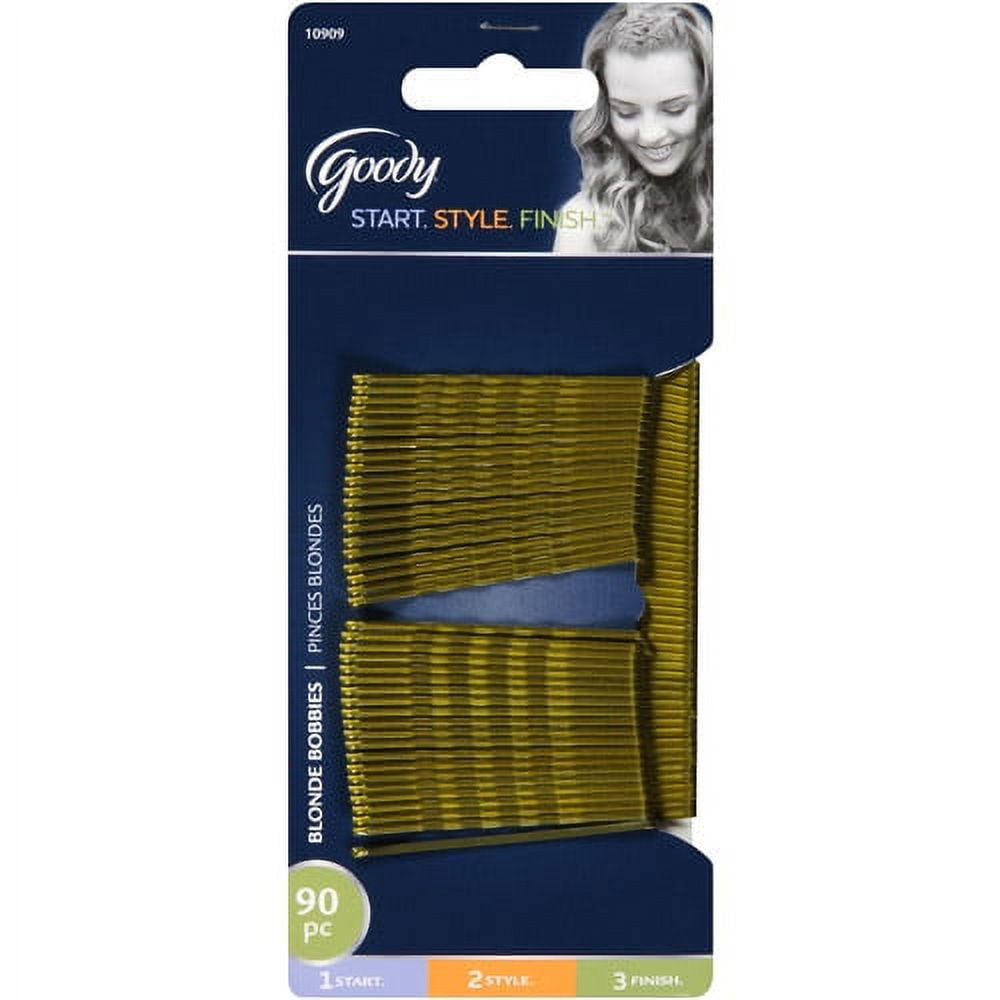 Goody Bobby Pins Blonde, 90 Count, Secure Hold, Tipped Ends - Walmart.com