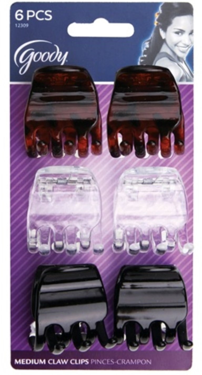 Goody Classic Claw Clips 6 ea (Pack of 2) - Walmart.com