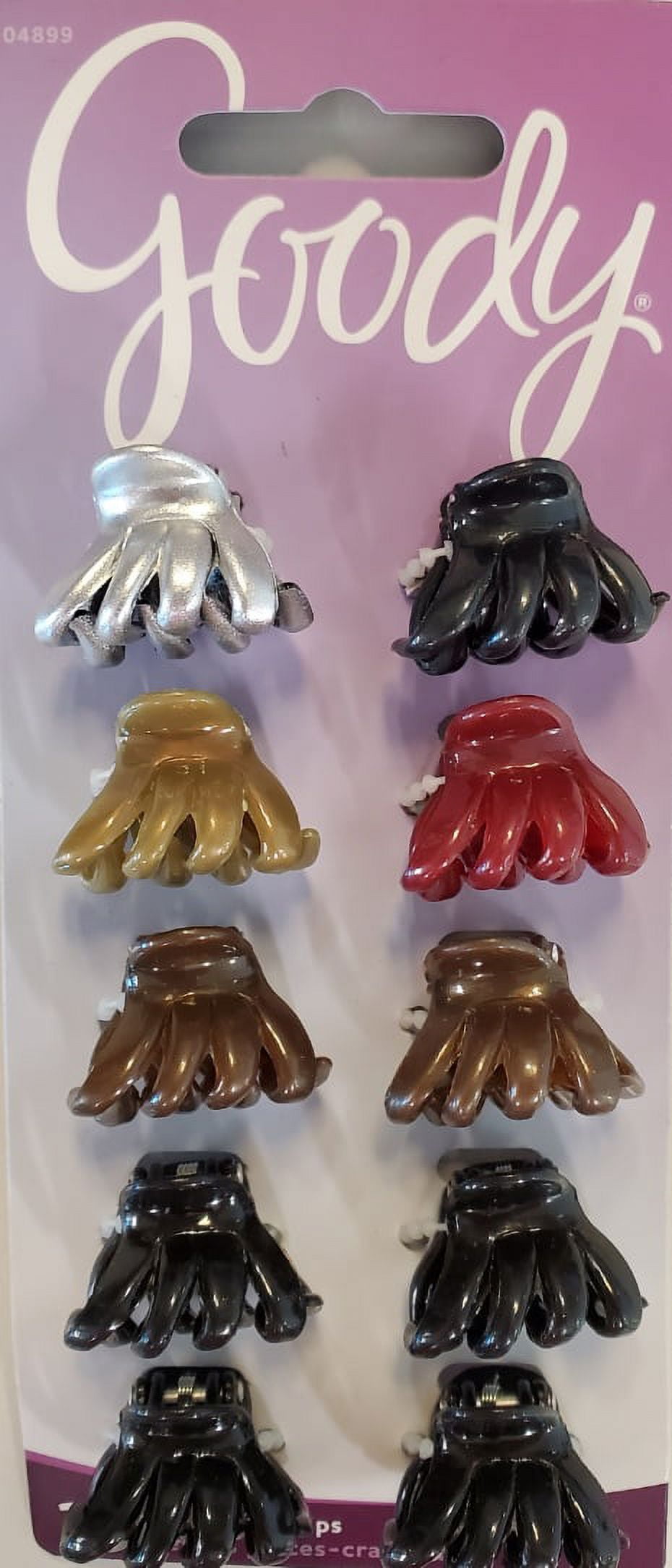 Goody Classics Assorted Small Claw Clips 04899 10 count - Walmart ...