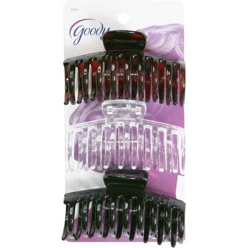 Goody Classics Claw Hair Clip Medspiral 3 Count Pack of 3 Colors may ...