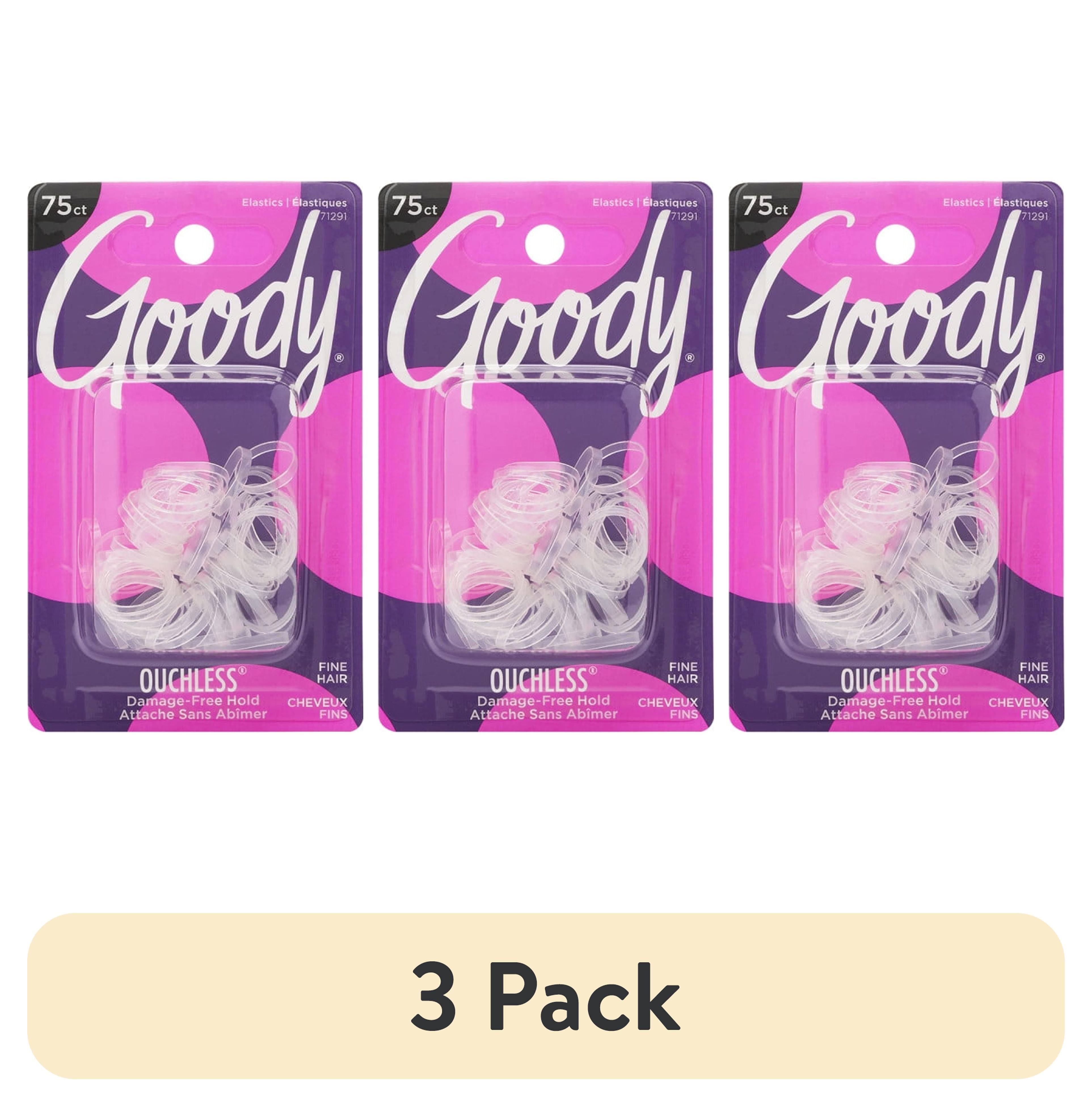 (3 pack) Goody Ouchless Mini Poly Bands, No Metal Hair Elastics ...