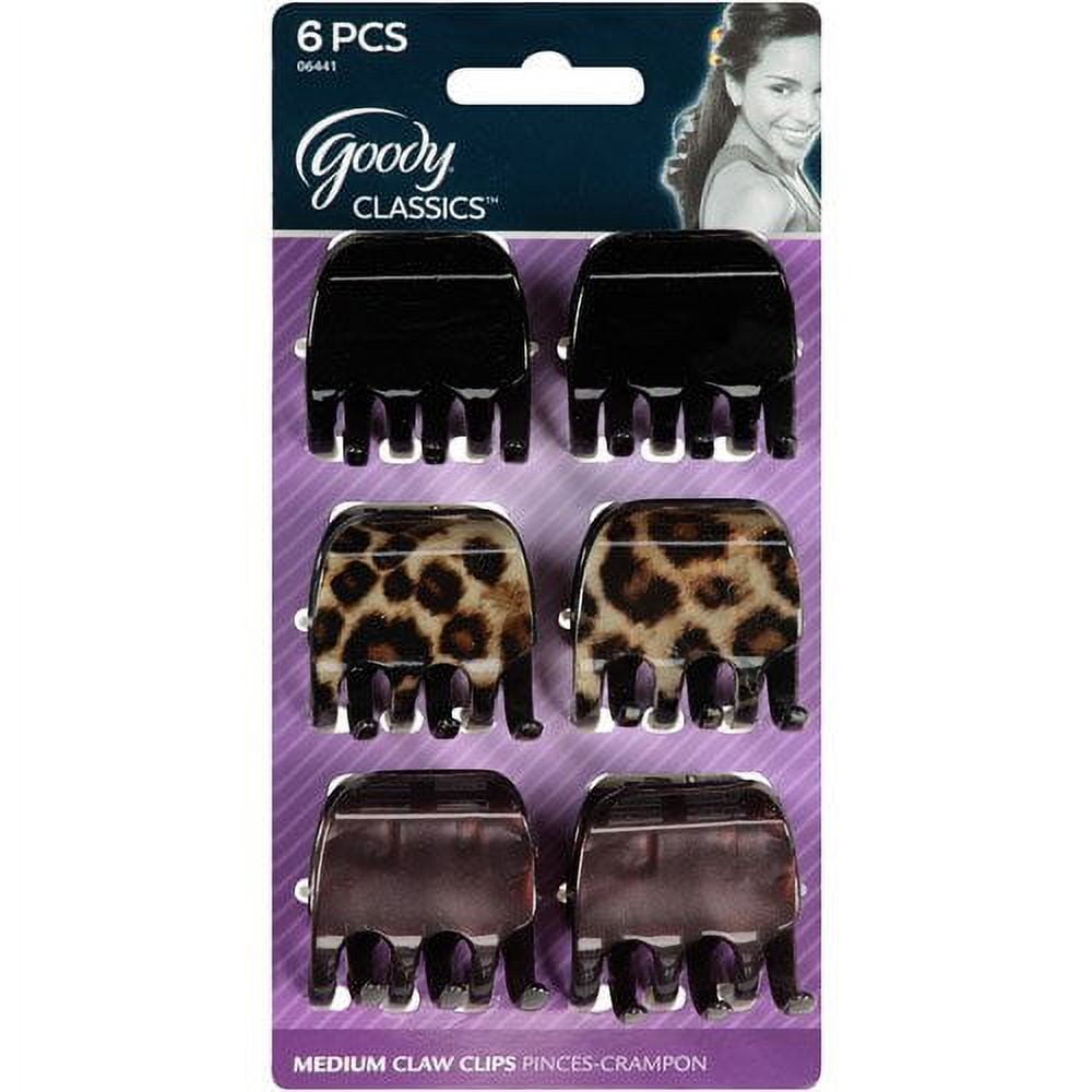 Goody Classics Medium Claw Clips 06441 6 count - Walmart.com