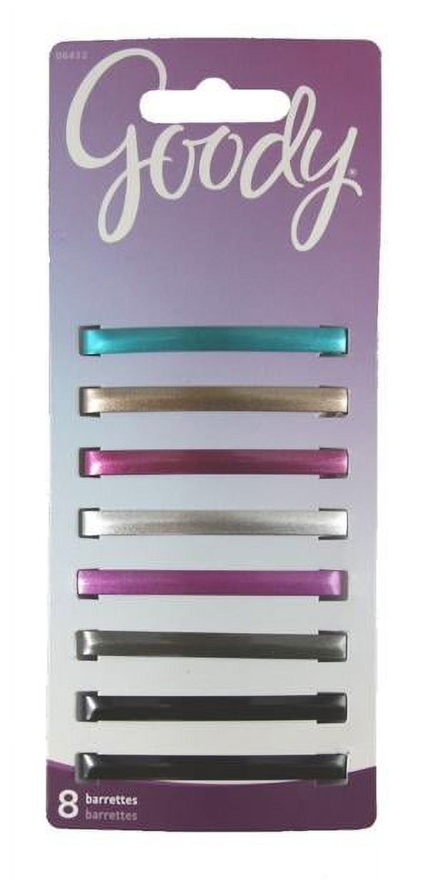 Goody's Classics Metallic Glossed Barrettes for All Hair Types, Stay ...