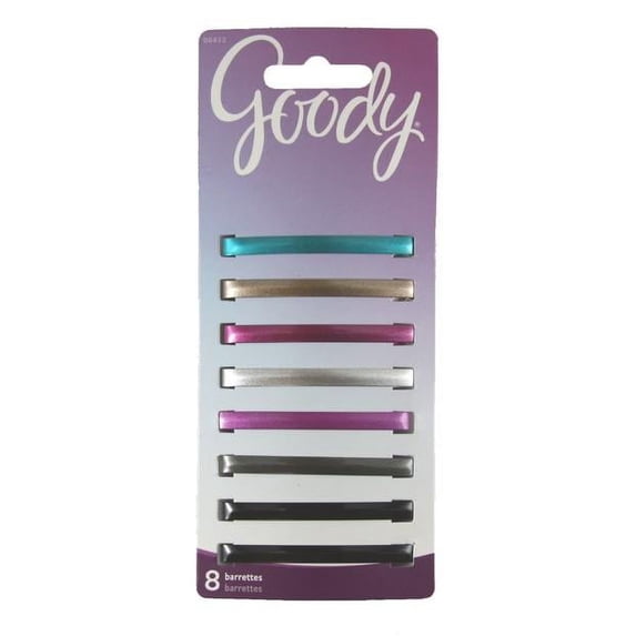 Goody's Classics Metallic Glossed Barrettes for All Hair Types, Stay ...