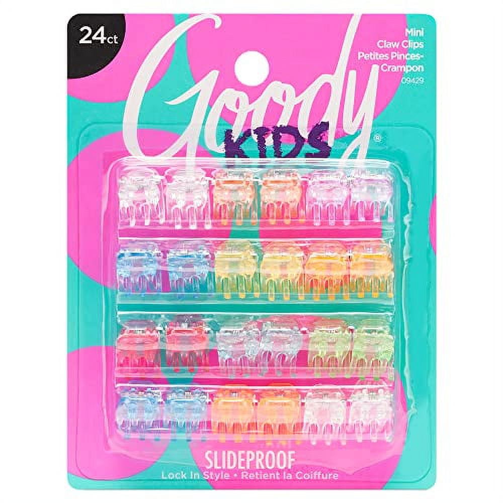 Goody Classics Mini Claw Clips - 24-Pack, Assorted Colors - Great for ...
