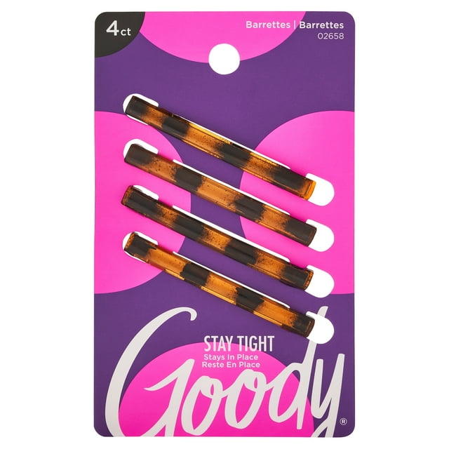 Goody Classics Hair Accessories - Stay Tight Barrette, Perfect for All ...
