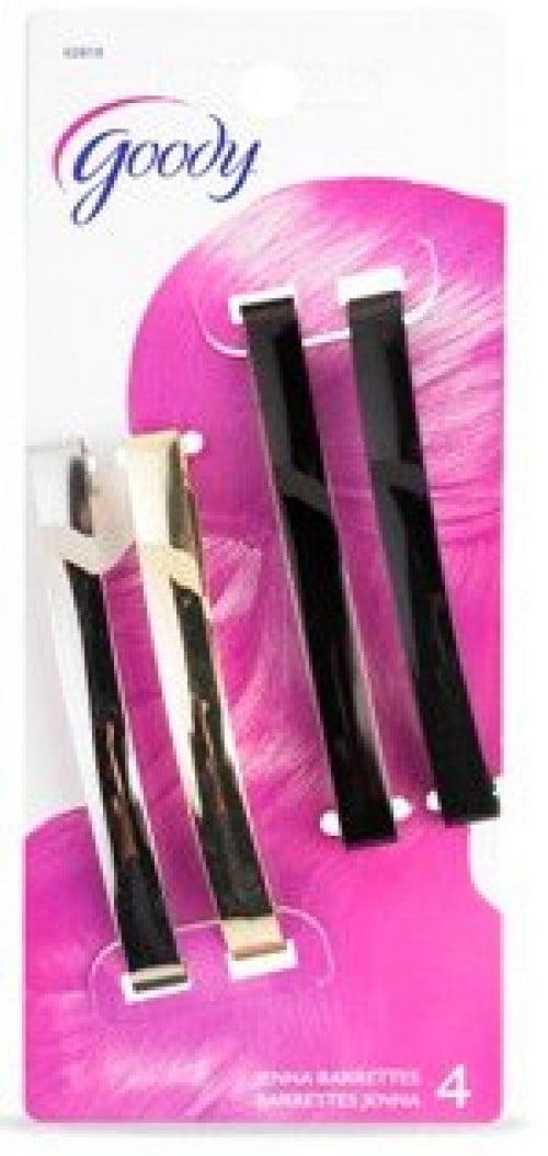 Goody Hair Accessories - Domed Tight Barrettes 3", Assorted Colors, 4 ...