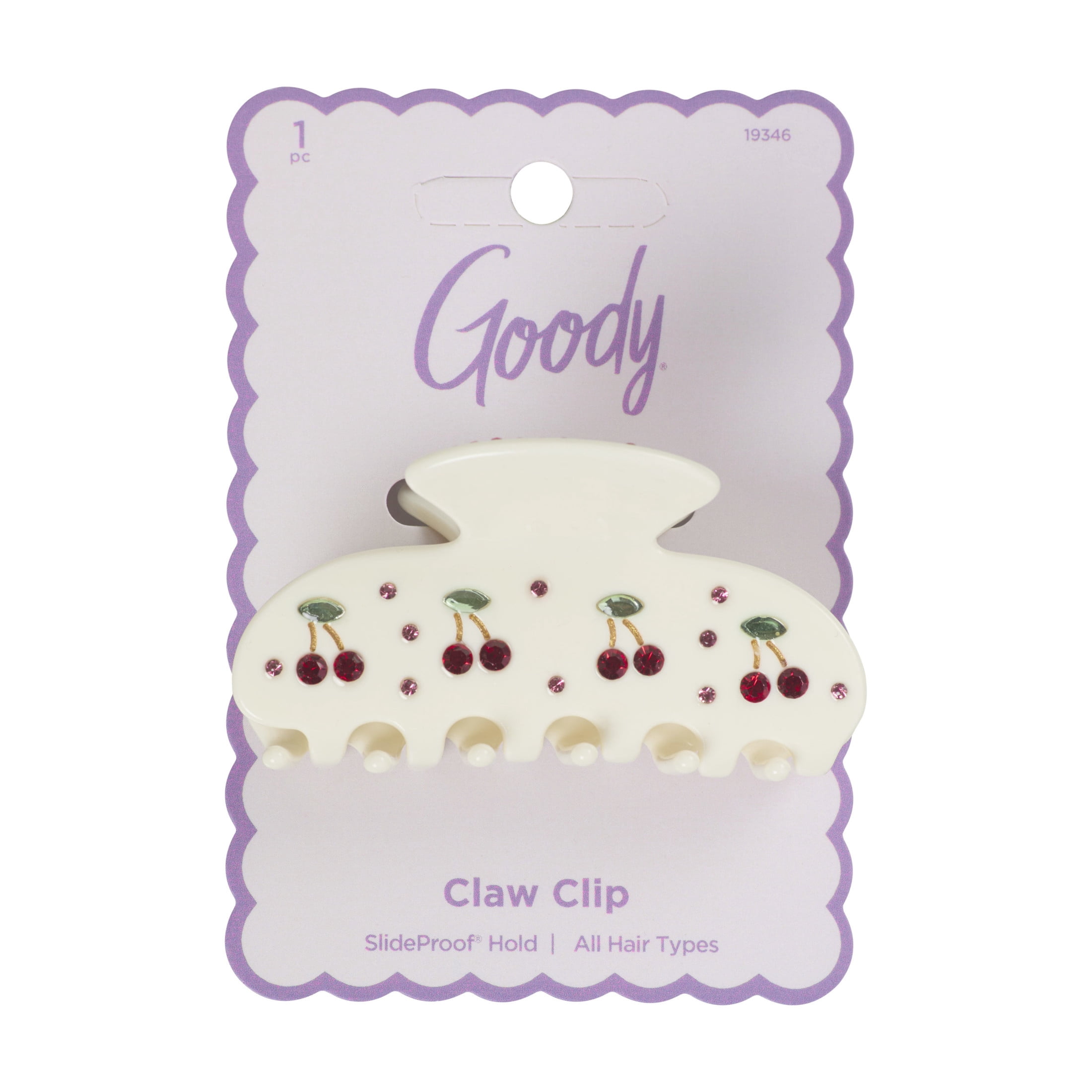 Goody Faux Fleur Claw Clip, Hair Accessory, Cherries, 1 Ct - Walmart.com