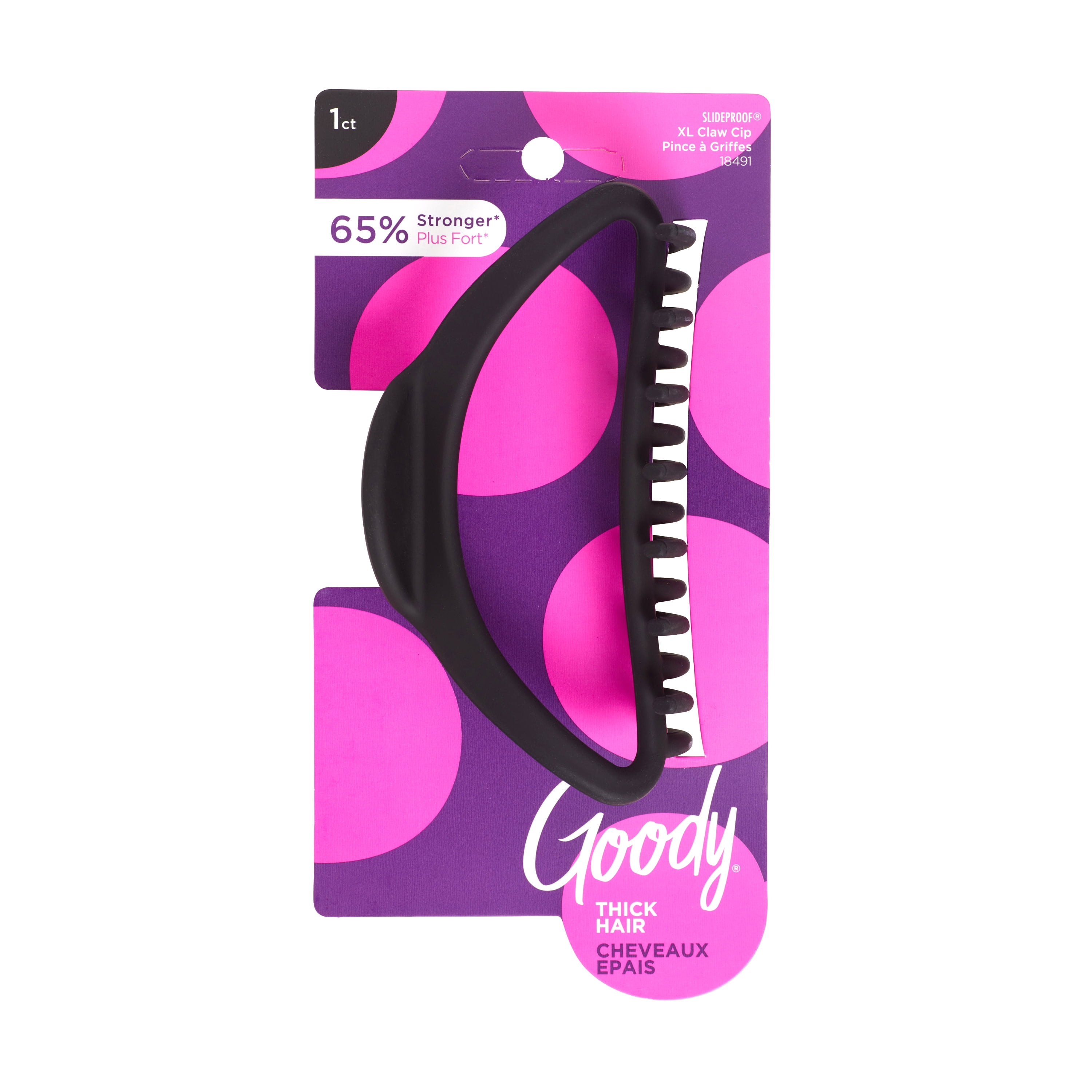 Goody Claw Clip Extra Large for Thick to Medium Long Hair Black 1 Count ...