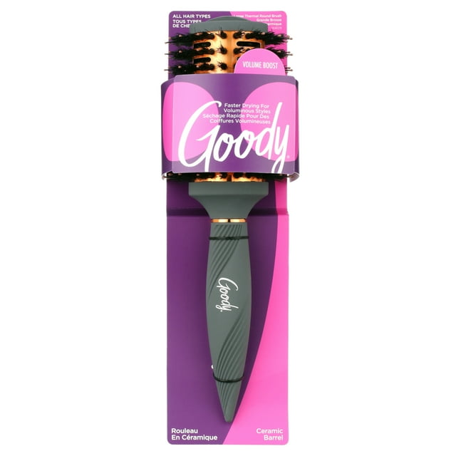 Goody Heat 101 Hair Round Brush, Large Waves & Curls with Body and ...