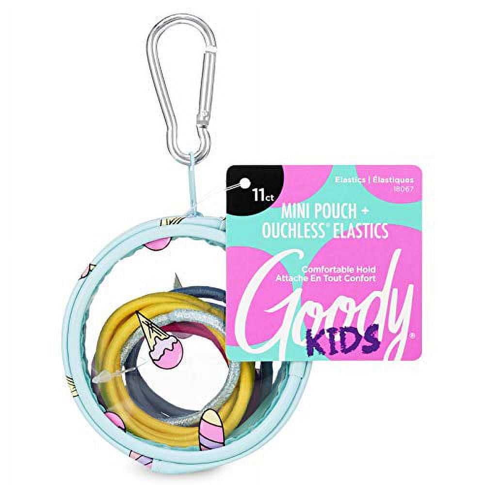 Goody Kids Ouchless Elastics with Mini Pouch - 11 Count, Ice Cream ...