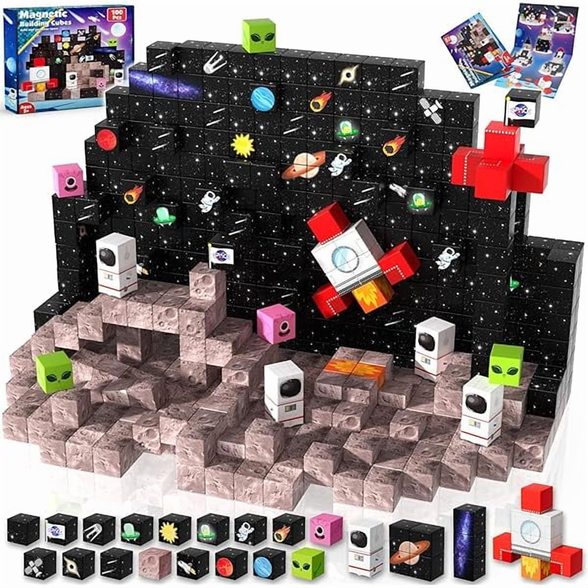 Goody King 100PCS Space Rocket Magnetic Building Blocks |Space ...