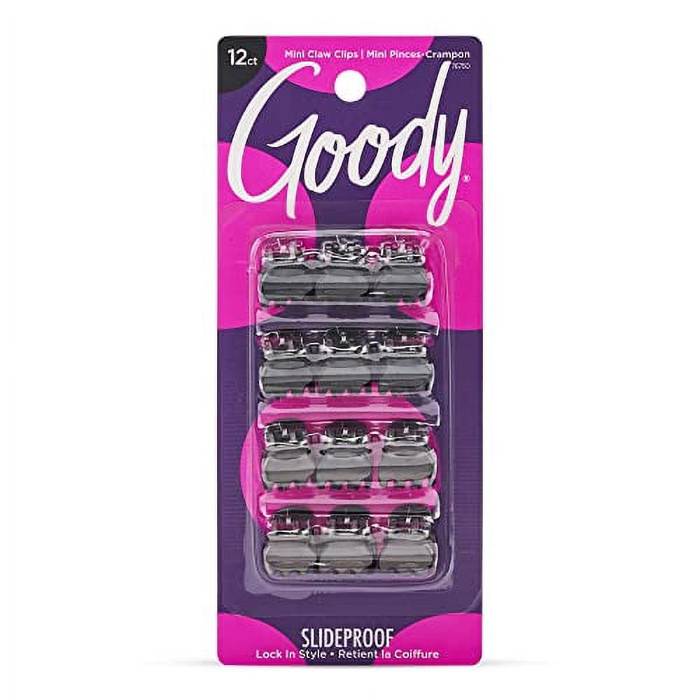 Goody Mini Claw Clips, Colour Collection - 12-Pack, Brunette - Great ...