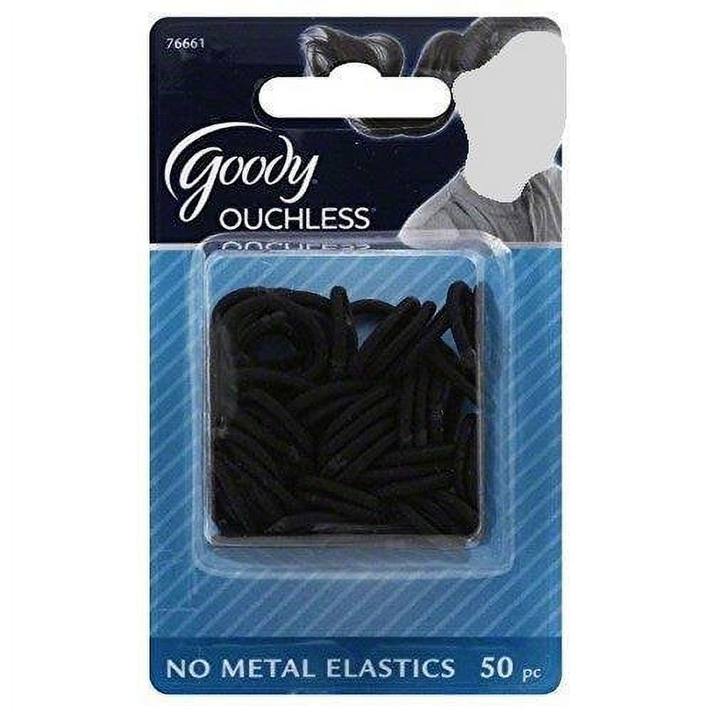 Goody Mini Ouchless Elastics, Black, 50 Count - Walmart.com