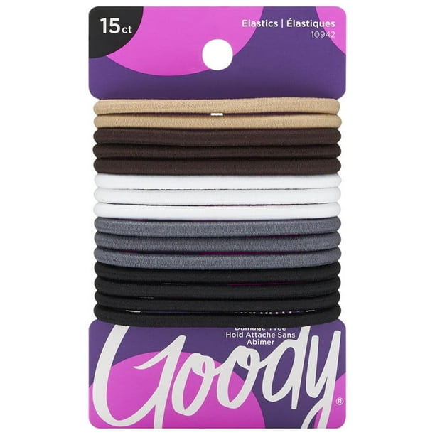 Goody® Ouchless® Java Bean 4mm Elastics, neutral shades, all hair types ...