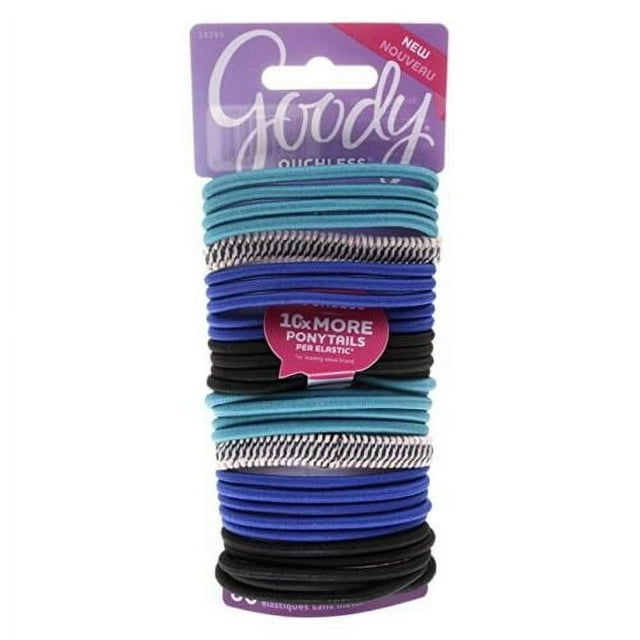 Goody Ouchless No-Metal Blue and Teal Elastics 30-count - Walmart.com