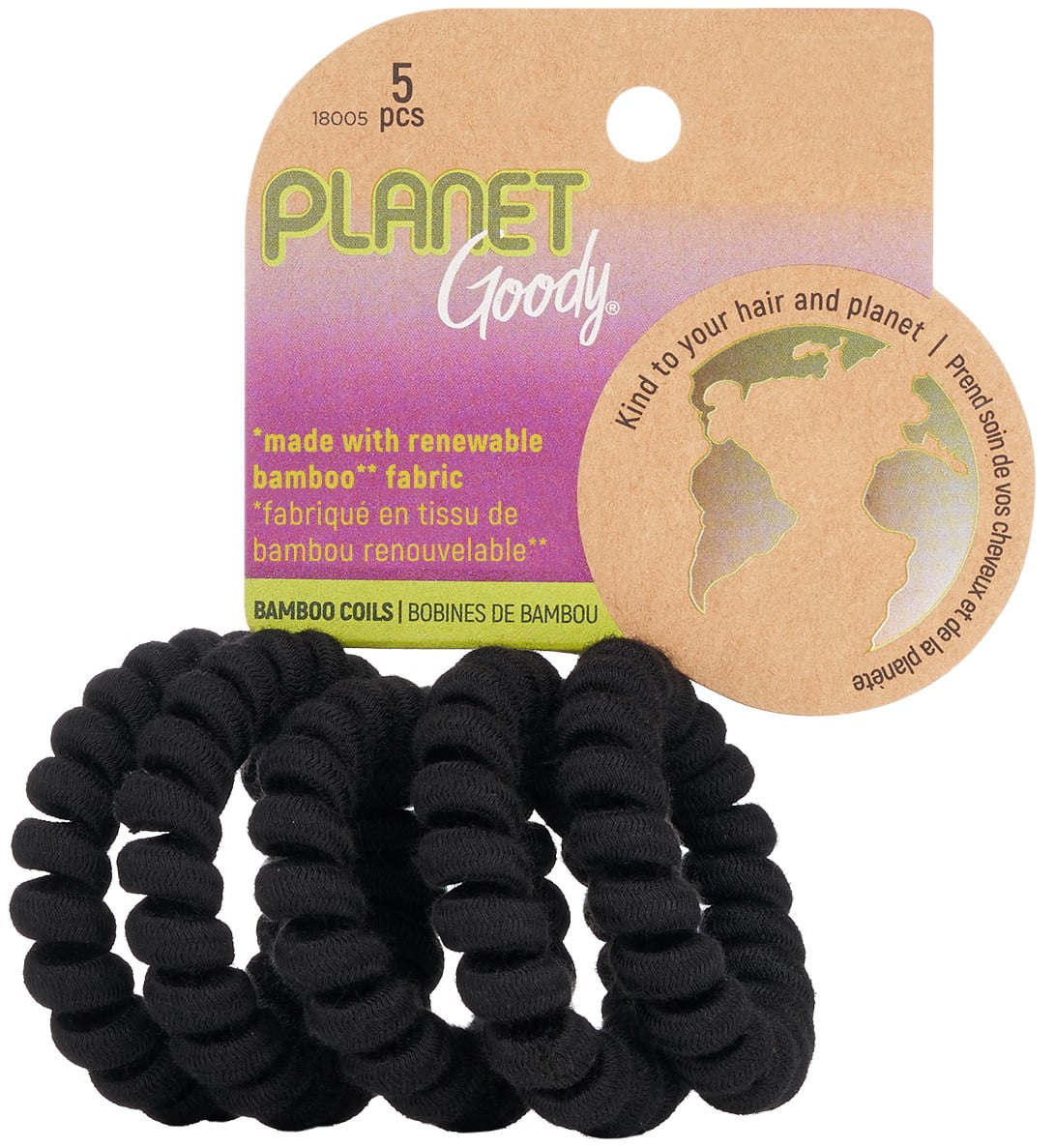 Goody Planet Goody® Black Ponytail Holder Coils, 5 CT - Walmart.com