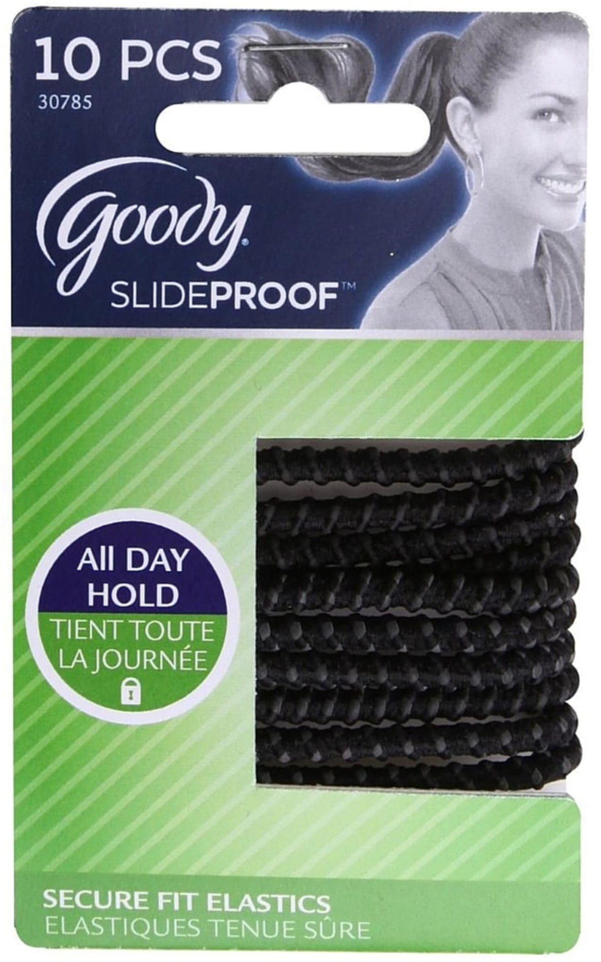 Goody Slide Proof 4MM Elastics, Black 10 ea - Walmart.com