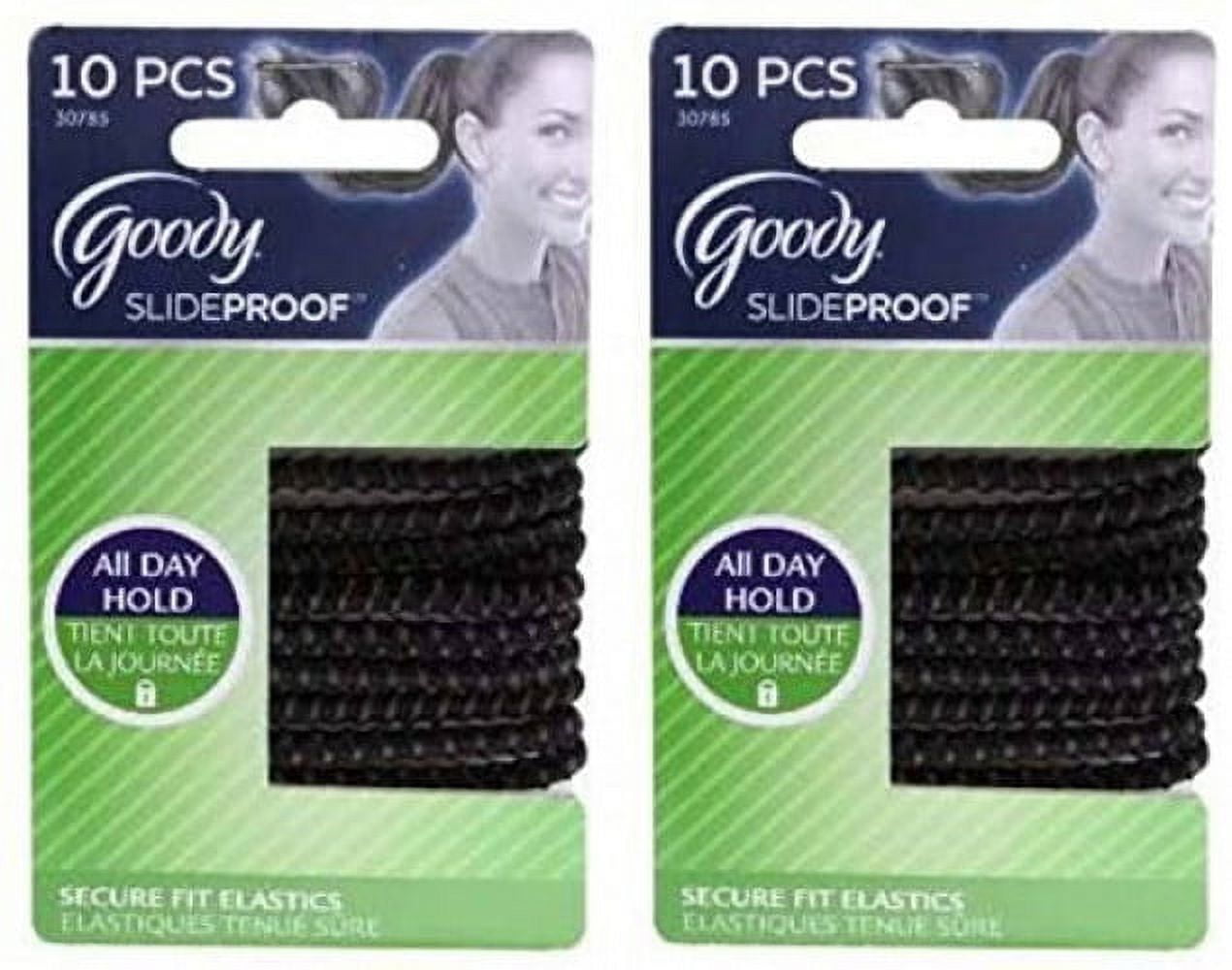 Goody Slide Proof Stayput Black Elastics, 4 mm - 20 Count - Walmart.com