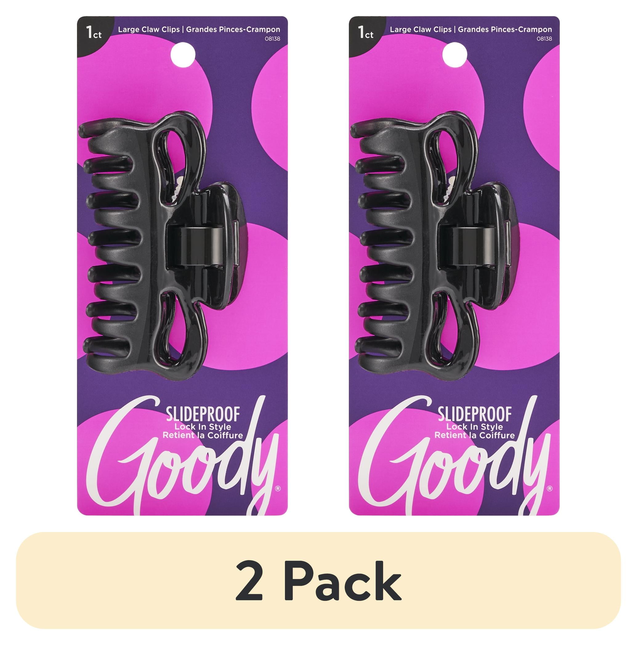 (2 pack) Goody® SlideProof™ Large Bowtie Claw Clip - Walmart.com