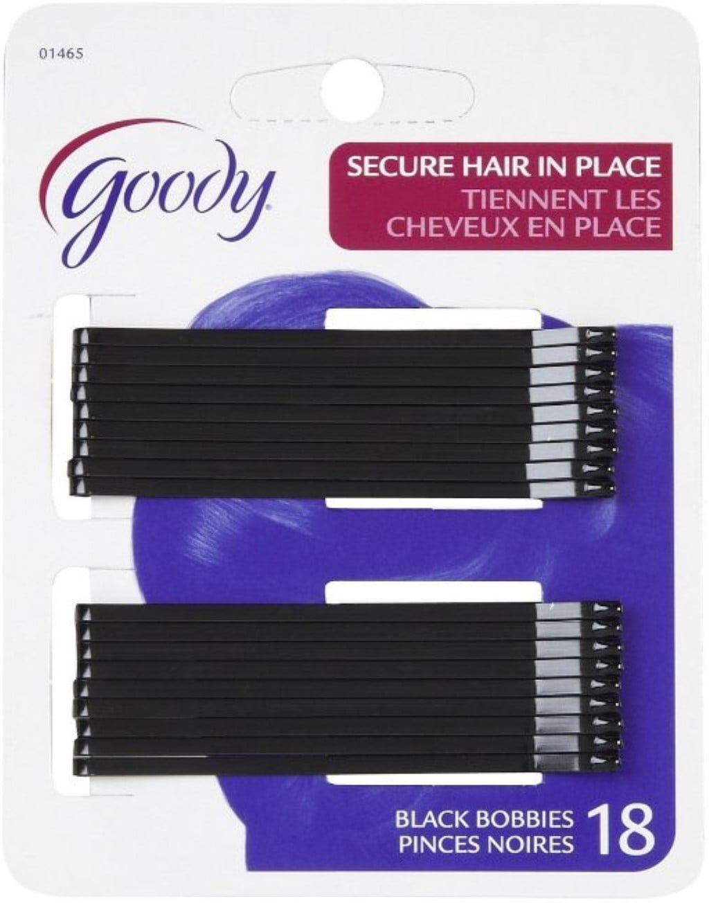 Goody Styling Essentials Bobby Pins, Black, 3 Inches 18 ea (Pack of 6 ...