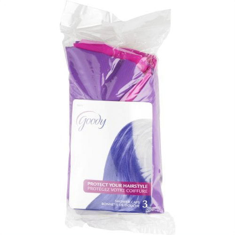Goody Styling Essentials Plastic Shower Cap, Multi Pack, 3 Count for ...