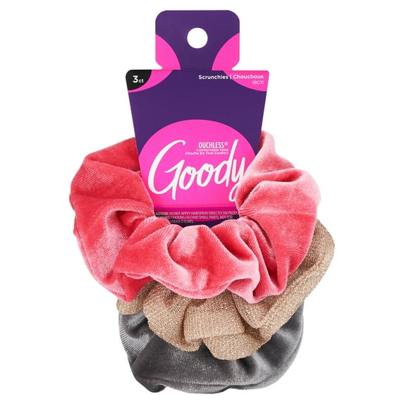 Goody Trend Assorted Scrunchies, 3 count - Walmart.com