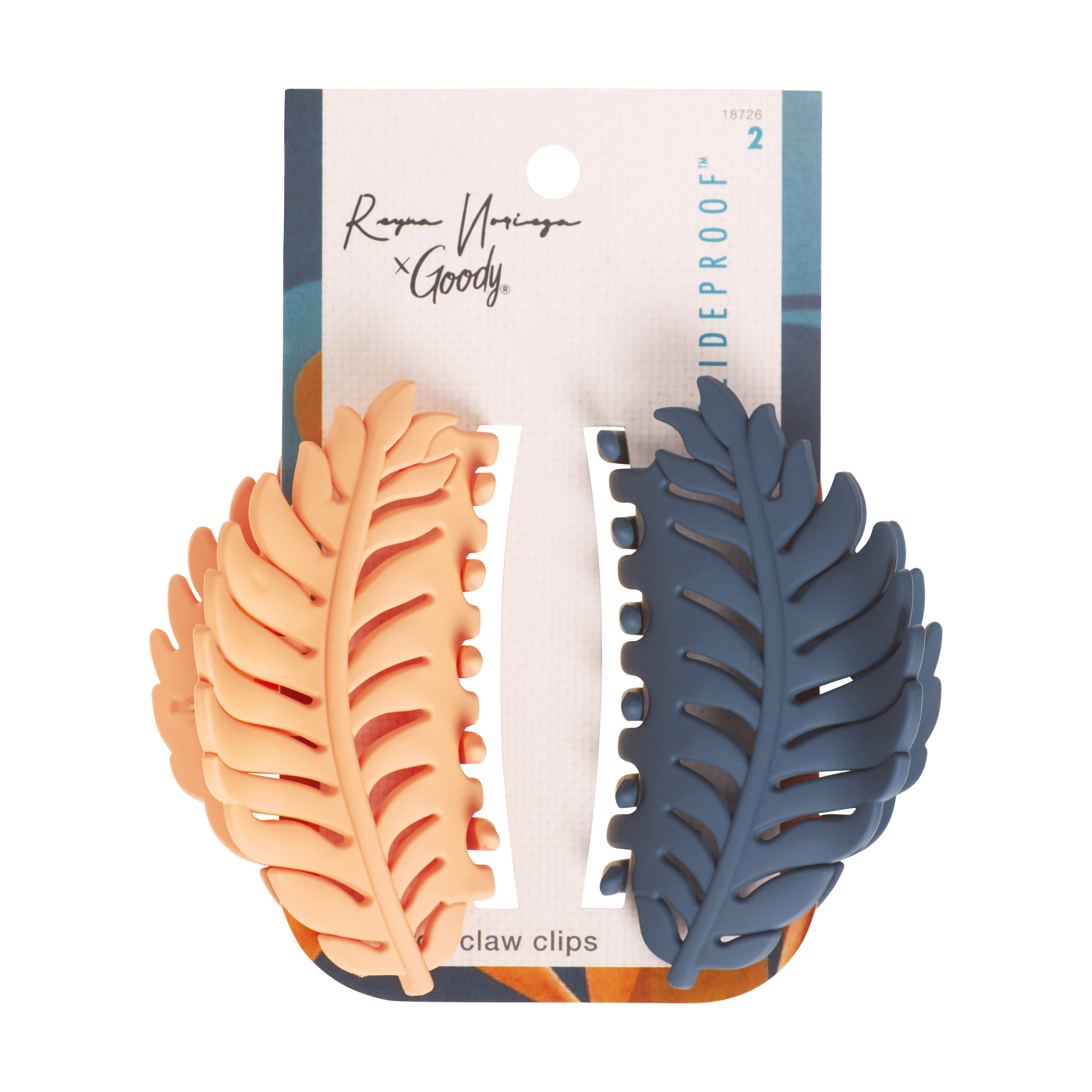 Goody Tru X Reyna Noriega Collab Large Leaf Claw Clip 2 Ct - Walmart.com