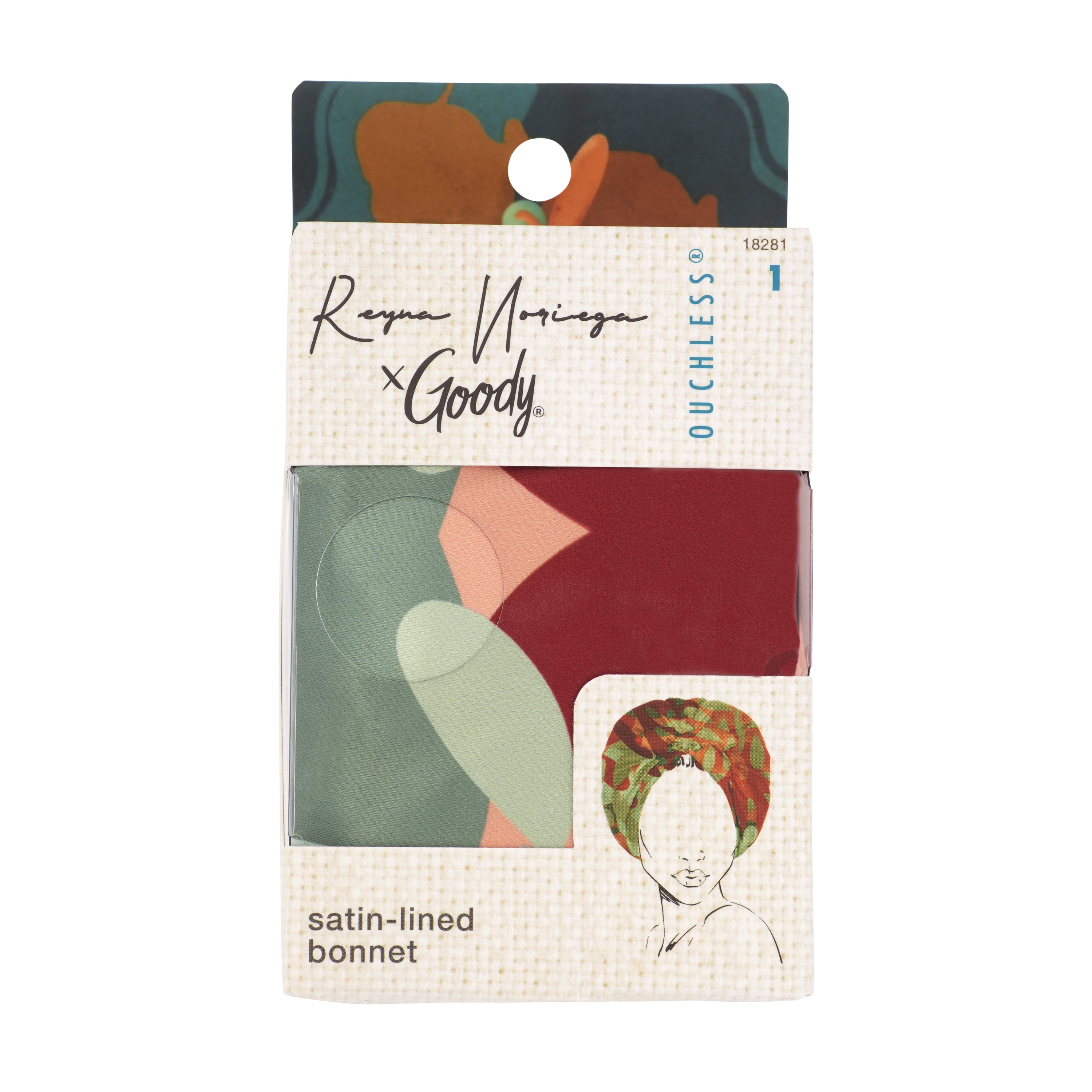 Goody Tru X Reyna Noriega Collab Ouchless® Satin Bonnet Red, 1 CT ...