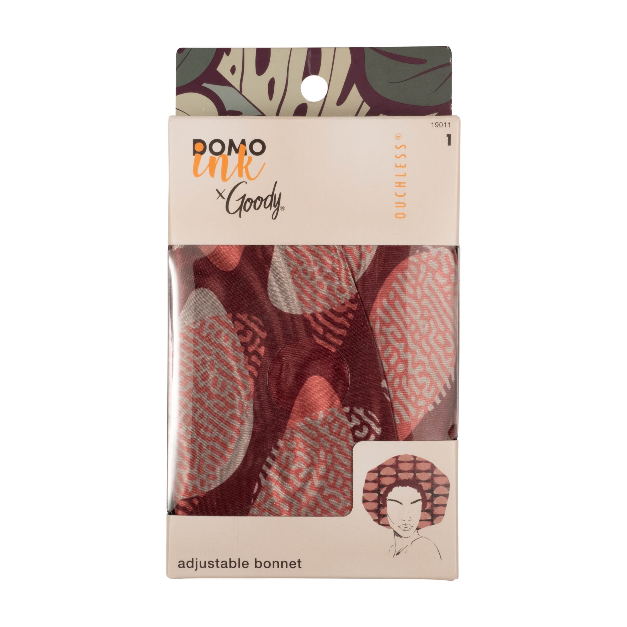 Goody Tru x DomoINK Satin Bonnet, Ultrasoft Large Satin Headwrap, Made ...