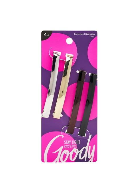 Goody Classics Hair Accessories - Stay Tight Barrette, Perfect for All ...