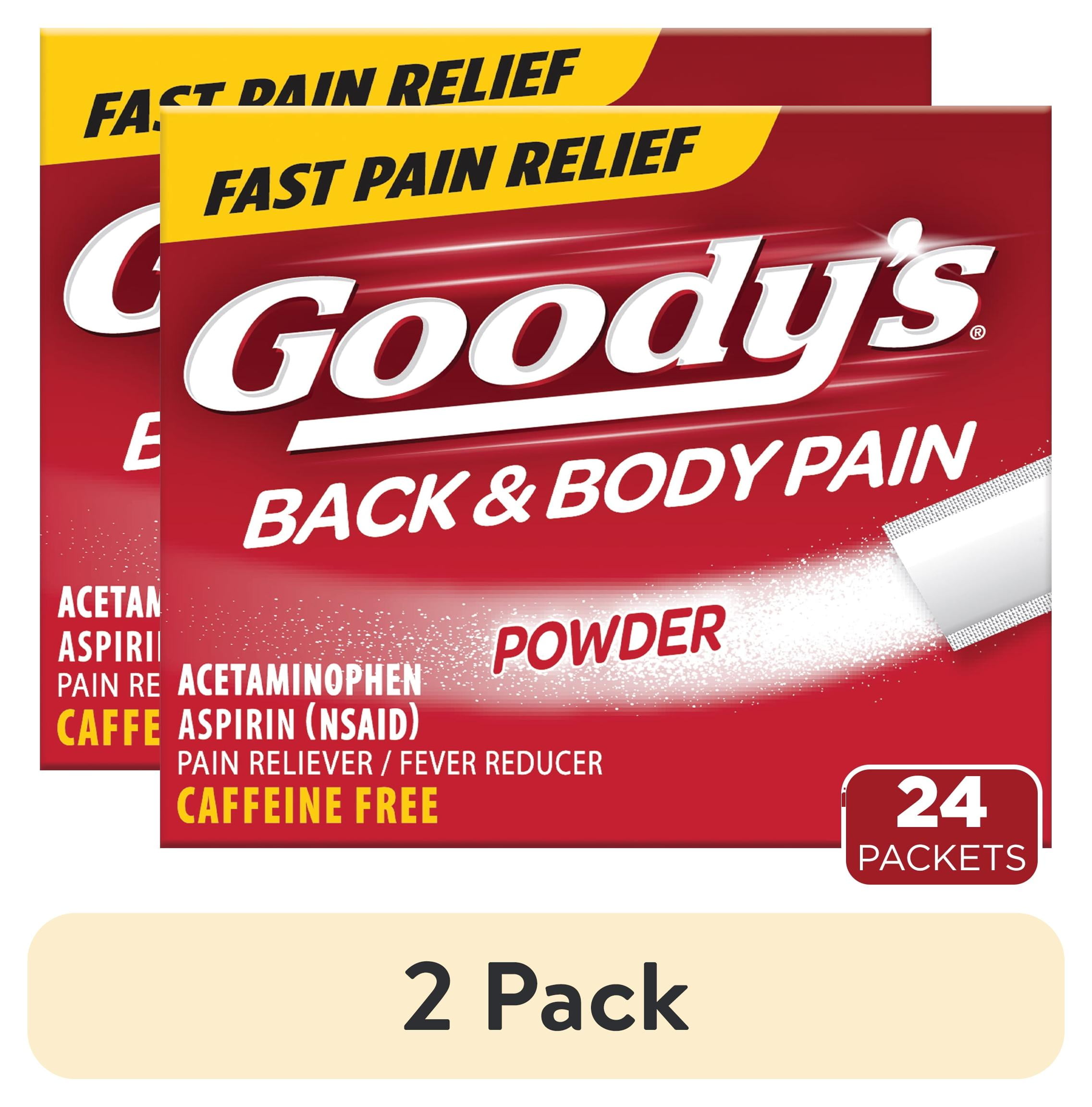 (2 pack) Goody's Back and Body Pain Relief Powder, Body Aches & Pains ...