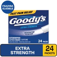 Goody's Extra Strength Headache Powders, Fast Pain Relief, 50 Count HSA ...