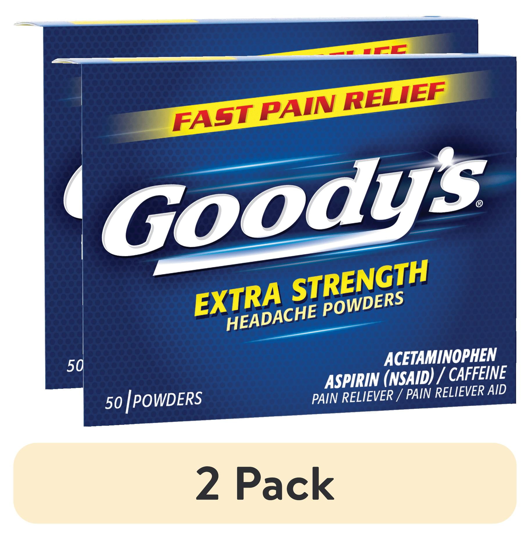 (2 pack) Goody's Extra Strength Headache Powders 50 ea - Walmart.com