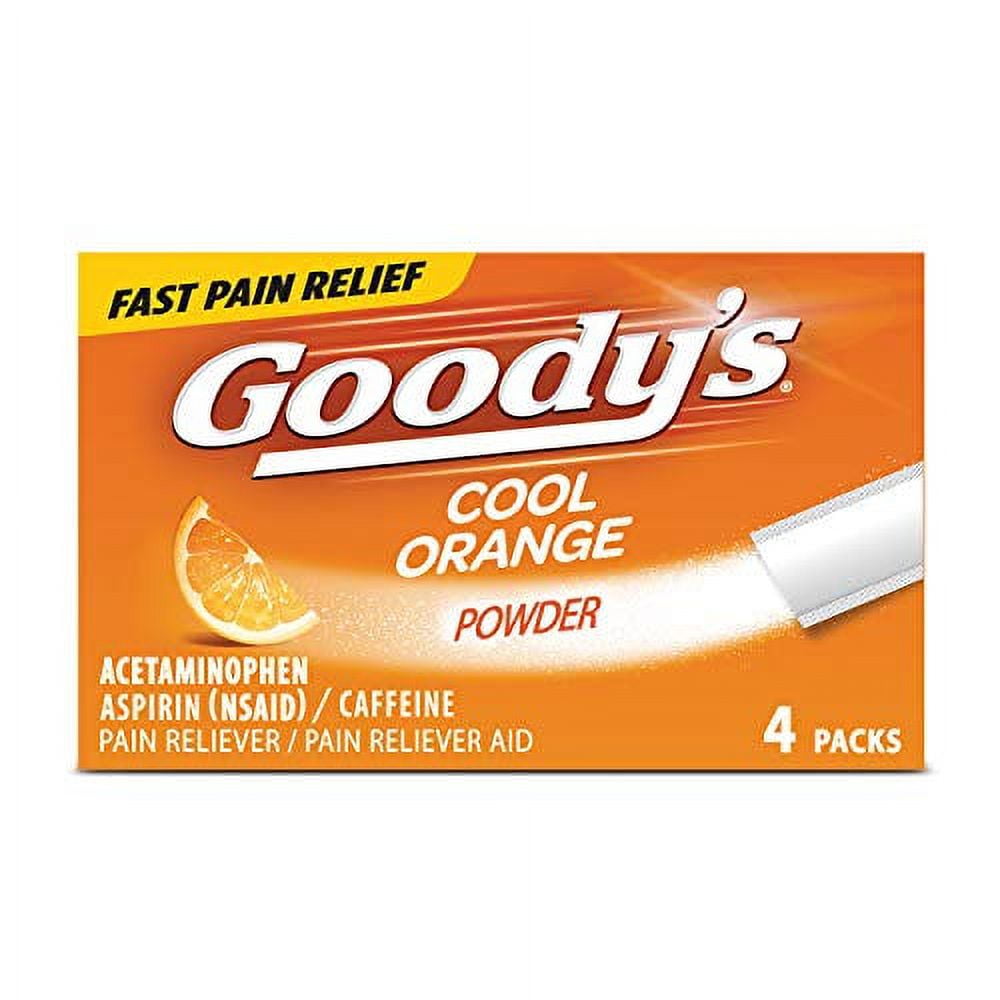 Goody's Extra Strength Headache .. Powders | Cool Orange .. | 4 Count ...
