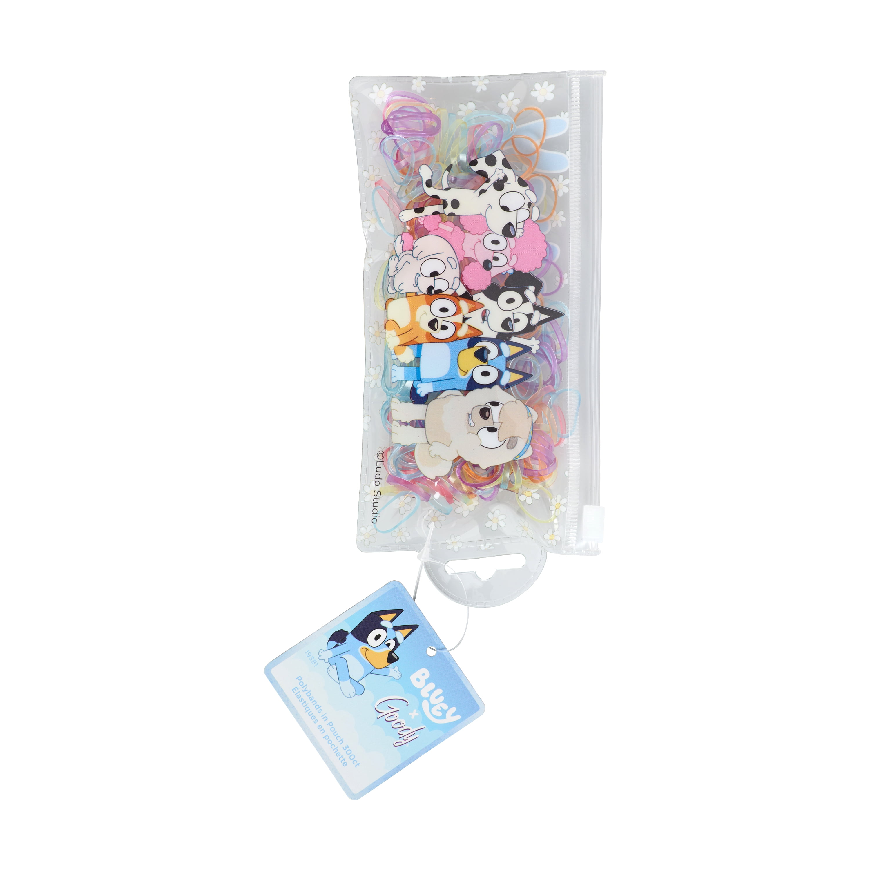 Goody Bluey Multicolor Hair Kid Polybands – 300ct Pouch with Bluey ...
