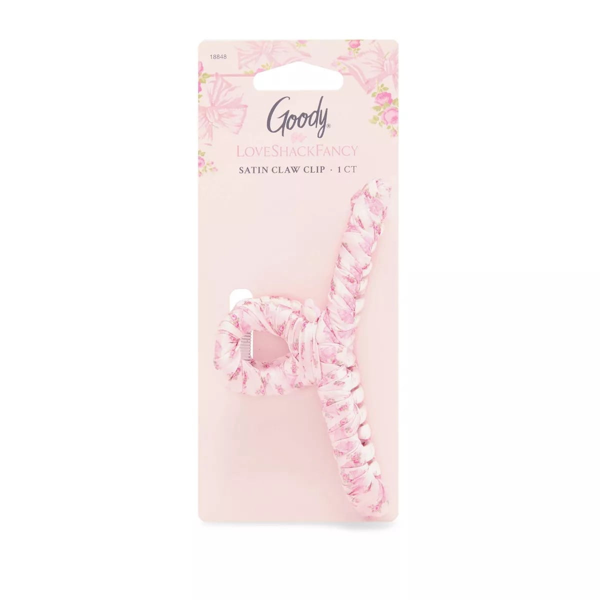 Goody x LoveShackFancy Fabric Wrap Claw Clip - Rosa Beaux - Walmart.com