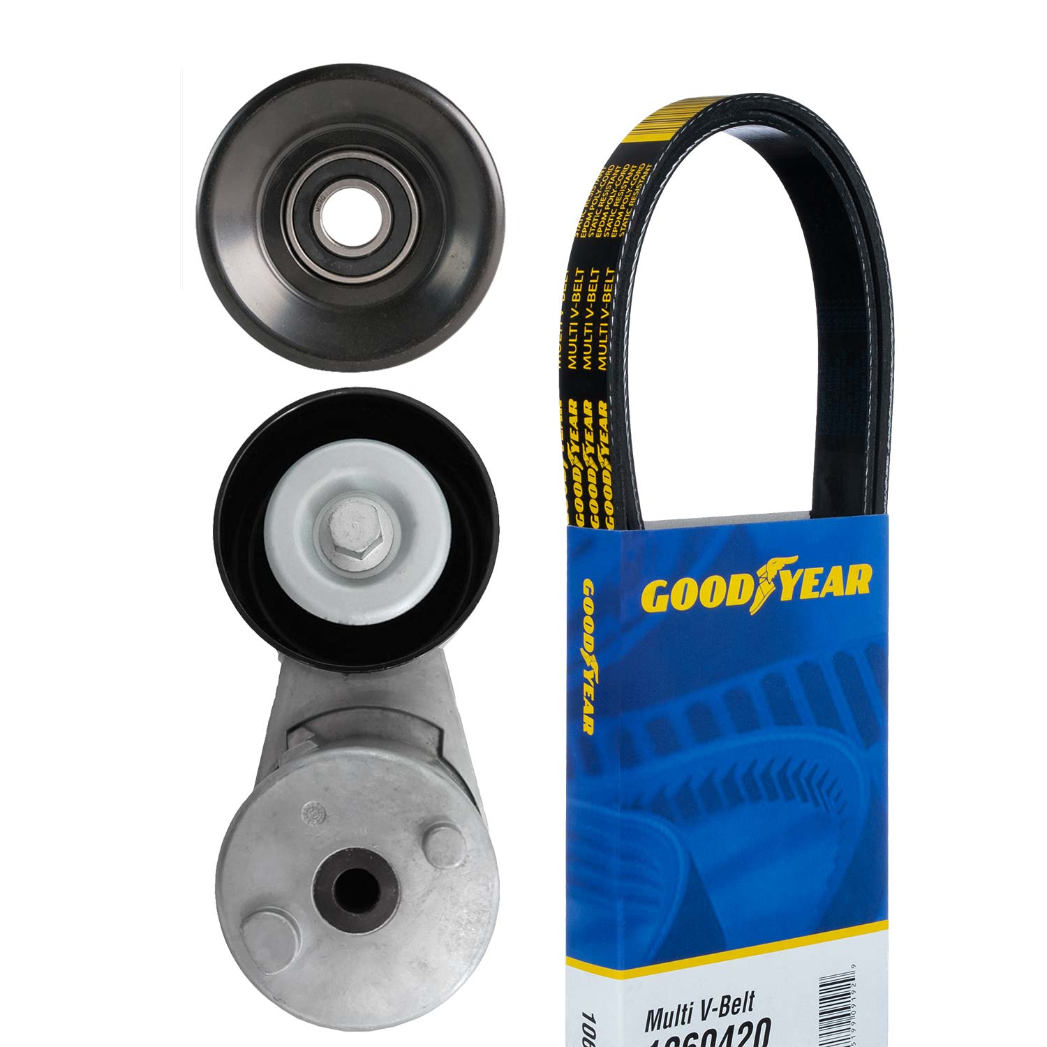 Goodyear Belts 3142 Serpentine Belt Drive Component Kit - Walmart.com