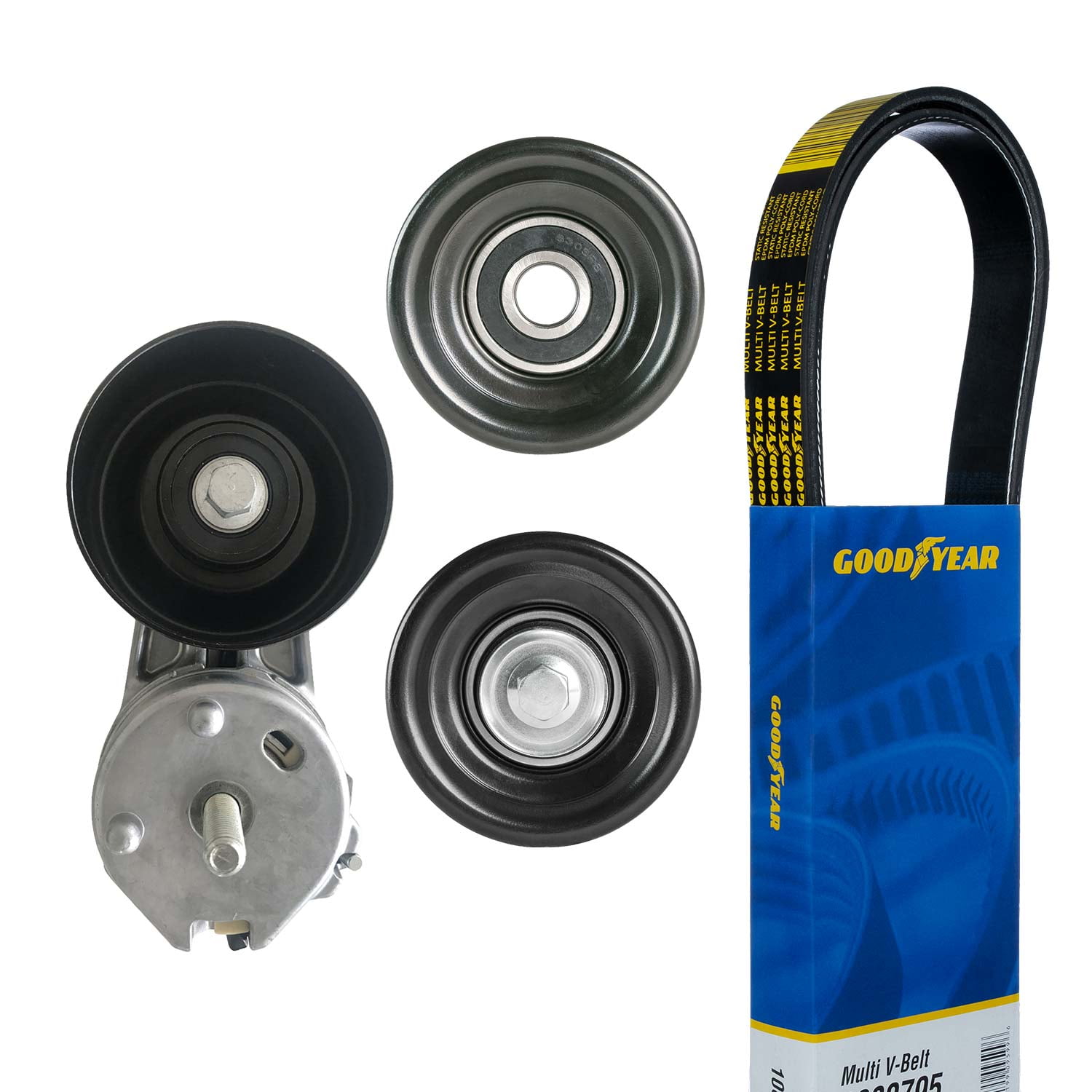 Goodyear Belts 3293 Serpentine Belt Drive Component Kit - Walmart.com