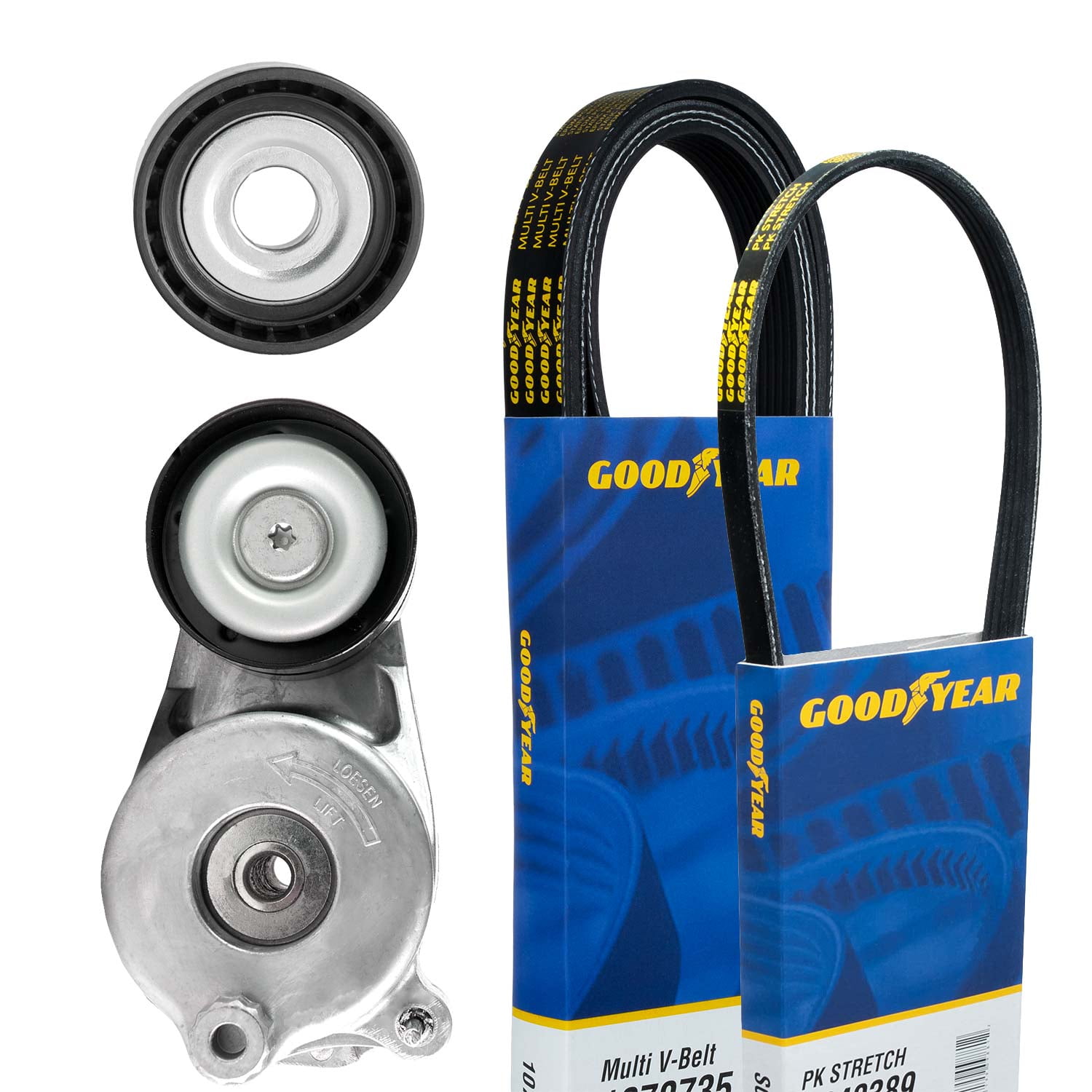 Goodyear Belts 3303 Serpentine Belt Drive Component Kit - Walmart.com